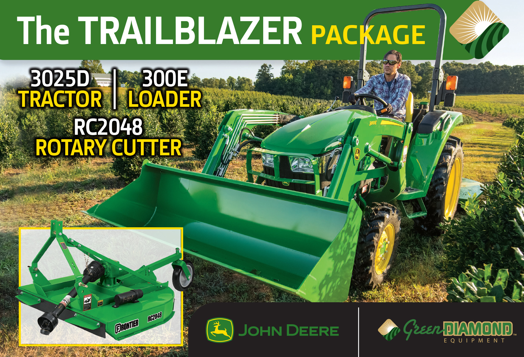 3 Series John Deere Tractor Packages | Green Diamond Equipment